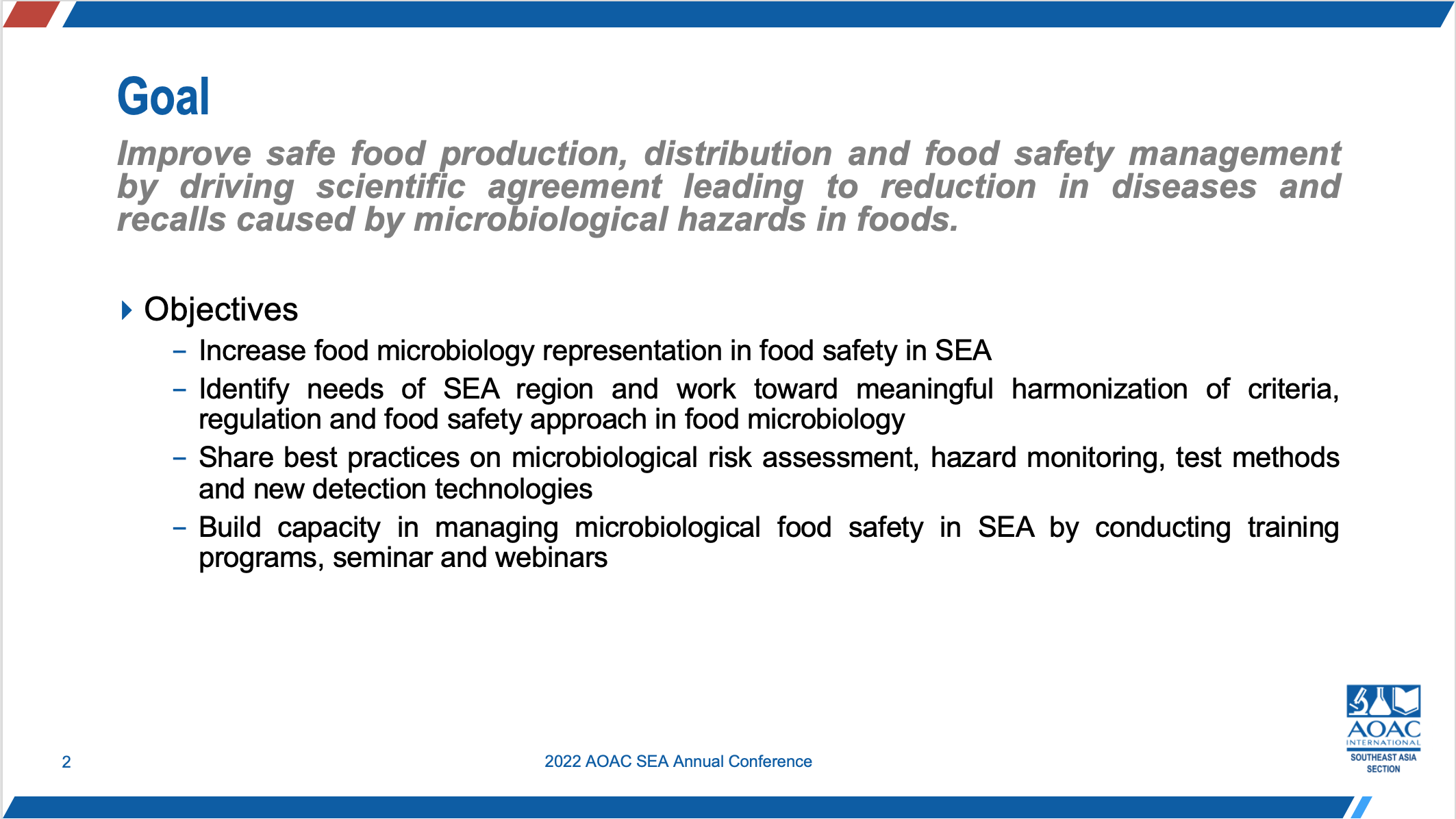 Microbiology – AOAC Southeast Asia